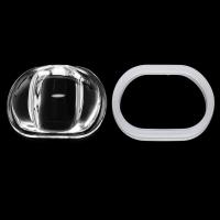 China Borosilicate Glass COB LED Street Light Lens 85x69mm 70x150 Degree 95% Transmittance for sale