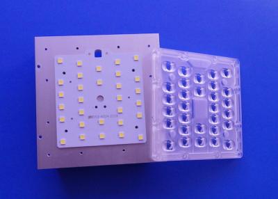 China 30W LED Street Light Module 30LED SMD5050 80x140 Degree Lens 48V PCB Board for sale
