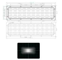 China SUN-LD250X74ED 30W LED Streetlight Module Retrofit Kit with 87×134° Beam Angle and 250×74mm Lens for sale