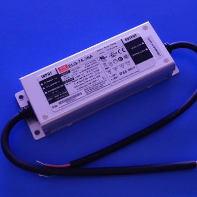 China MEAN WELL ELG-75-36A IP65 LED Driver 75.6W 36V Constant Voltage Current Power Supply for sale