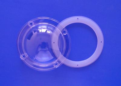 China 100mm Diameter 91% Transmittance Clear PC Cover for 50W 100W COB LED High Bay Light Lens for sale