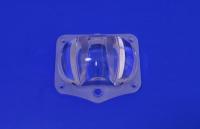 China Borosilicate PC 166x85 Degree LED Optical Lens for High Power COB LED 86x76mm for sale