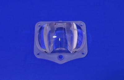 China Borosilicate PC 166x85 Degree LED Optical Lens for High Power COB LED 86x76mm for sale