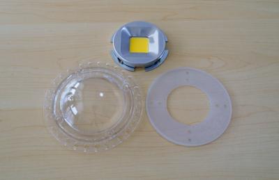 China PC Lens for 100W 200W LED High Bay Light 120mm Diameter 100 Degree Beam Angle for sale