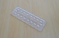 China 18W LED Asymmetric Street Lens 235x80x5mm for 4 Lane Road Retrofit for sale