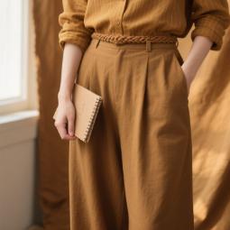 China Casual Lightweight Trouser Fabric 122GSM Durable Pants Fabric Commuter Style 68% Nylon 32% Cotton for sale
