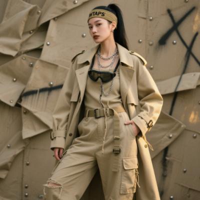 China 143GSM Woven Outdoor Fabric Waterproof Nylon And Spandex Fabric Anti Static For Trench Coat for sale