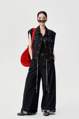 China Autumn/winter New Arrival Patchwork Embroidered Denim Set for sale