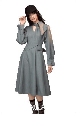 China 87% Polyester 10% Linen 3% Spandex 245g/m ² Spring And Autumn New Product Retro Sweet Polyester Fabric for sale