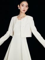 China 78% Acetic Acid 17% Tencel 5% Flax Spring And Autumn New Product Light Luxury Smooth Acetic Acid Fabric for sale