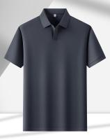 China 1262 summer hot item 210G 94% polyester fiber 6% spandex breathable quick drying ribbed shirt fashion business T-shirt men's clothing for sale