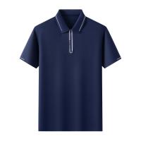China 1260  Spring And Summer Hot Item 210G  94% Polyester Fiber And 6% Spandex Fiber Breathable UV Resistant POLO Shirt, Fashionable T-shirt For Men for sale