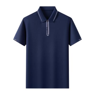 China 1260  Spring And Summer Hot Item 210G  94% Polyester Fiber And 6% Spandex Fiber Breathable UV Resistant POLO Shirt, Fashionable T-shirt For Men for sale