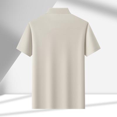 China 1730 Summer Hot Item 170g 89% Nylon 11% Spandex Fashionable Versatile Men's Polo Shirt for sale