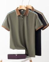 China 2179 Summer Hot Item 200g 100% Polyester Fiber Imitation Cotton Round Bead Men's Polo Shirt for sale