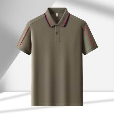 China 2177 summer hot item 200g 100% polyester fiber imitation cotton round bead moisture wicking men's T-shirt for sale