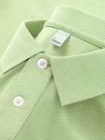 China 2180 Summer Hot Item 200g 100% Polyester Fiber Polo Shirt Simple Commuting T-shir for sale