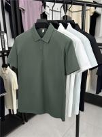 China 2778 Summer hot 195g 100% polyester fiber comfortable ice silk men's polo shirt for sale