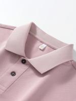 China 2820 Summer New Arrival 170g 75.4% Polyester 19.4% Cotton 1.8% Viscose 1.2% Linen 1.1% Mulberry Silk 1.1% Rayon Casual Commuter Polo Shirt for sale