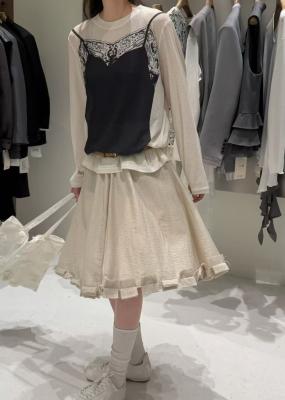 China Spring And Summer Hot Item 95% Polyester 5% Spandex Knit T-shirt With Miu Inspired Aesthetic And Fancy Print for sale