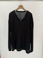 China 2026 Laziness 37% Polyester 30% Cotton 28% Lyocell Fiber 2% Silk Paris Fashion Loose fit V-neck Top for sale