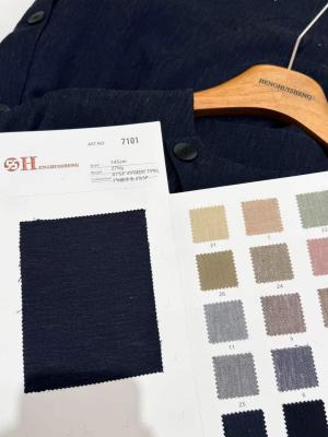 China 7101 47% polyester 29% viscose fiber 15% linen 7% wool 2% spandex blend minimalist light luxury fabric elastic breathable fabric casual wear for sale