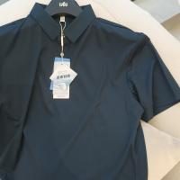 China 33888 # [83.7% nylon 16.3% spandex] men's cool seamless polo shirt summer breathable business casual short sleeved shirt for sale