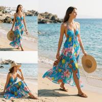 China 1001# BOHEMIAN WATERCOLOR PEONY PRINT 100% POLYESTER FABRIC, BREATHABLE CLOTH FOR SUMMER WRAP DRESSES HOT SALE CROSS-BORDER for sale