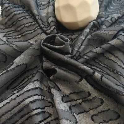 China KK251035 65P35JC CUTTING FLOWER THREE-DIMENSIONAL TASSEL TEXTURE LIGHT AND THIN MICRO TRANSPARENT WINDBREAKER CARDIGAN WOMEN'S FASHION FABRIC for sale