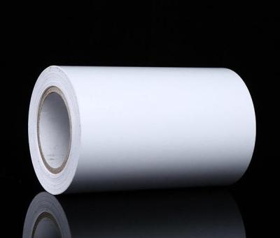 China HM4833 Self-Adhesive Film PP White Glossy 60μm with Hotmelt Glue and 60gsm Glassine Liner for sale