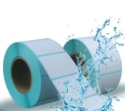 China Adhesive Thermal Sticker for Barcode and Scale Applications - 40x30mm Thermal Paper with Permanent Adhesive for sale