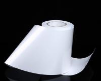 China 54um PP Matte White HM4033 Hotmelt Glue with 62G White Glassine Liner - 45gsm Synthetic Paper, 19g Adhesive for sale