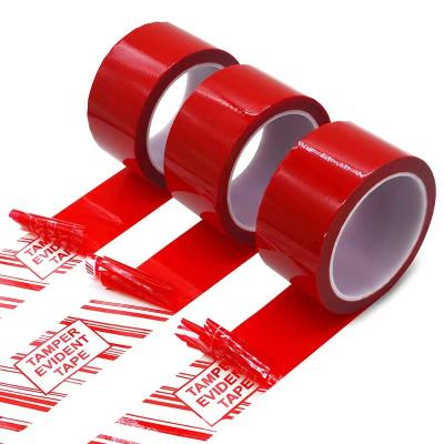 China Superreliable Technology VOID Security Tape - 50mm x 50m PET with 25μm, 38μm, 50μm Thickness Options for sale