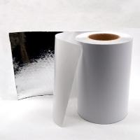 China Aluminum Coated Art Paper Label 80G Super Strong Glue White Glassine Liner 1080mm for sale