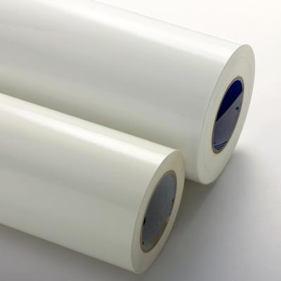 China Clear PE Top Coated Adhesive Label Material WG9133 - 0.080mm Thickness 78g/m² Basis Weight for Moisture Resistance for sale