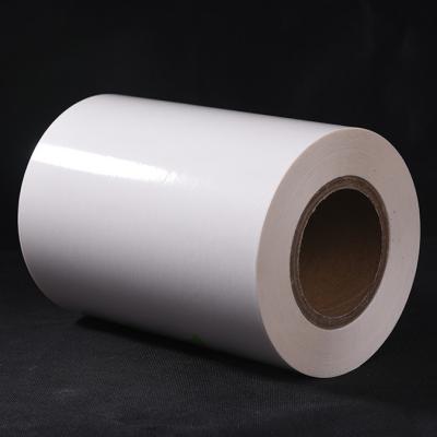 China WG4533 Clear BOPP 50um Acrylic Permanent Adhesive Label with White Glassine Liner - 45g/m² Basis Weight, -20℃ to +80℃ Temperature Range for sale