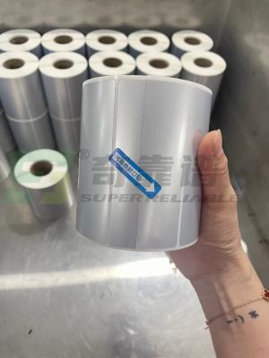 China Custom Matte Silver PET Adhesive Labels for White Goods - 50mm to 200mm Sizes with High-Performance Adhesive for sale
