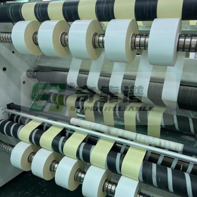 China HM1133H 80G Semi Glossy Paper with Rubber Hotmelt Adhesive and Glassine Liner for Industrial Labeling for sale
