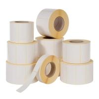 China Yellow Glassine Liner Adhesive Thermal Scale Sticker with Hotmelt Glue - Custom Sizes Available for sale