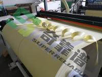 China SS0111 High Adhesion Cast Coated Sticker Paper with Super Strong Glue - 38mm Width Yellow Kraft Liner for sale