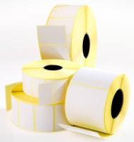 China Thermal Barcode Stickers 40mm x 30mm Adhesive Price Tags for Weighing Systems and Retail Labeling for sale