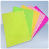 China WGA333 Fluorescent Yellow Paper Adhesive Label Material 80gsm 85μm for Inkjet Printing for sale