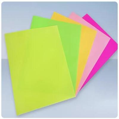 China WGA333 Fluorescent Yellow Paper Adhesive Label Material 80gsm 85μm for Inkjet Printing for sale
