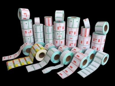 China Pre-printed Adhesive Labels Custom Durable Film Paper 4x6 Inch for Industrial Barcode for sale