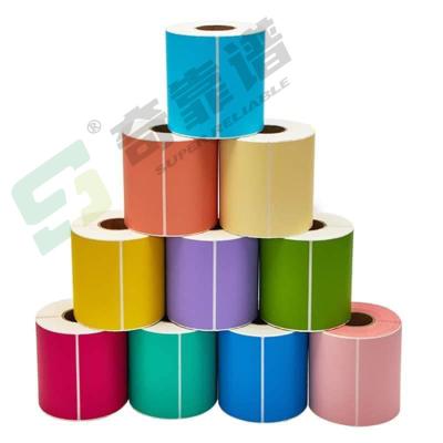 China Custom Adhesive Label Roll Blank Sticker 2x3 inch Waterproof Durable for Industrial Use for sale