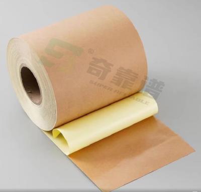 China Light Brown Kraft Paper Adhesive Sticker Paper Sheets for Offset Printing - 80-100gsm Weight for sale