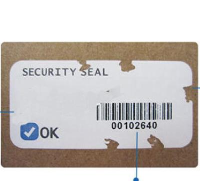China Destructive Label Material Easy Break Fragile Sticker Paper - Tamper-Evident Security Seals for Product Packaging & Asset Management for sale