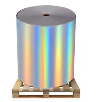 China Adhesive Holographic Film Labelstock WG4733 with Top Coating for Durable Labels for sale