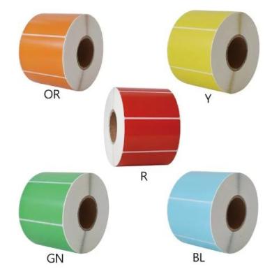 China Orange Yellow Red Blue Green Color Thermal Sticker Labels for Barcode Printing - High-Sensitivity Heat Transfer Materials for sale