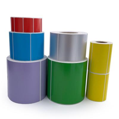 China Customized Top Coated Thermal Paper Sticker 3 Inch with Glassine Liner BPA Free for sale